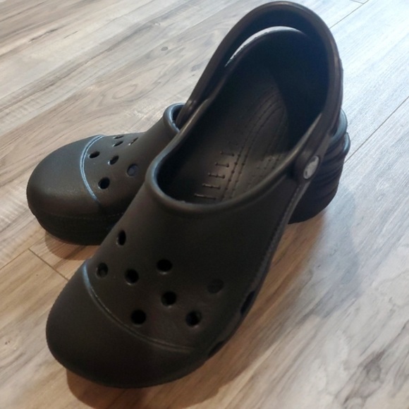 CROCS | Shoes | Crocs Unique Black Clogs | Poshmark